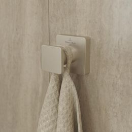 Villeroy & Boch Villeroy und Boch Elements Striking Handtuchhaken TVA15201100064 brushed nickel black, 45x45x44mm