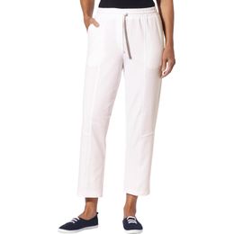 Damen Sweathose mit Rundum-Dehnbund wei&szlig;, Gr&ouml;&szlig;e 38