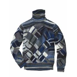 Mey & Edlich Mey & Edlich Herren Blaue-Phase-Pullover Blau 53 % Schurwolle, 47 % Polyacryl