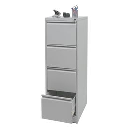 H&auml;ngeregisterschrank MCW-H16, Aktenschrank B&uuml;roschrank Stahlschrank, Format Legal + A4 abschlie&szlig;bar 134x46x62cm ~ grau