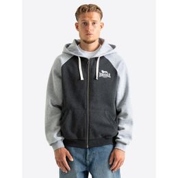Lonsdale Herren Kapuzensweatjacke mit Rei&szlig;verschluss normale Passform COULSDON