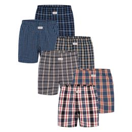 Sugar Pine Herren Boxer Mix Karos 6er Pack