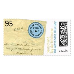 Sch&auml;tze der Philatelie - The Alexandria "Blue Boy", Briefmarke zu 0,95 &euro;, 10er-Bogen