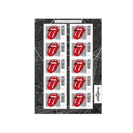 Limitierte Sonderedition "The Rolling Stones" - "Tongue" black, Briefmarke zu 0,95 &euro;