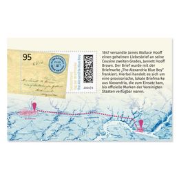 Sch&auml;tze der Philatelie - The Alexandria "Blue Boy", Briefmarke zu 0,95 EUR, Blockausgabe