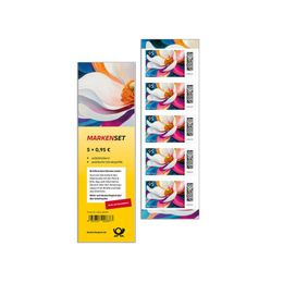 Markenset Blumengru&szlig;, Briefmarke zu 0,95 &euro;, 5er-Set
