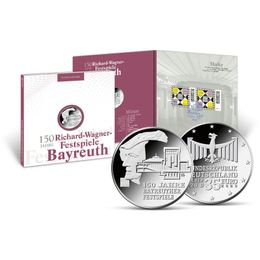 Numisfolder M&uuml;nze & Marke "150 Jahre Richard-Wagner-Festspiele Bayreuth"