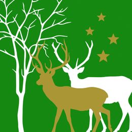 Servietten WINTER Deers