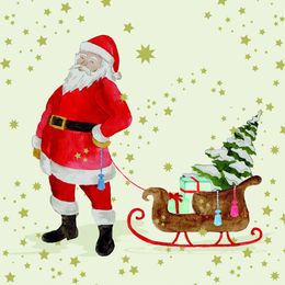 Servietten Snowflakes & Santa
