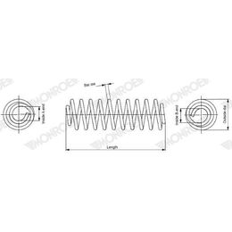 Monroe Fahrwerksfeder OESpectrum SPRINGS sp4101 f&uuml;r LAND ROVER