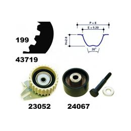 MAPCO Zahnriemensatz 23719 f&uuml;r GM Opel Fiat ALFA ROMEO