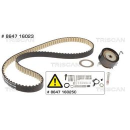 TRISCAN Zahnriemensatz 864716023 f&uuml;r Ford