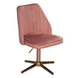 Wohnling Stuhl WL6.303 Samt rosa