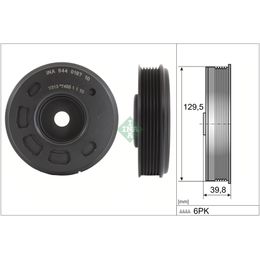 SCHAEFFLER INA Riemenscheibe, Kurbelwelle 544 0197 10 f&uuml;r VW