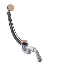 Hansgrohe Flexaplus Komplettset 58316310 Ab- und &Uuml;berlaufgarnitur, brushed red gold