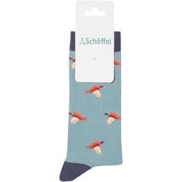 Sch&ouml;ffel Country Socken Country-Motiv Sterling Blue Pheasant/Fasan (Gr&ouml;&szlig;e: )