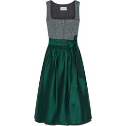 FELICITAS Dirndl Deleila-70 Grau/Gr&uuml;n (Gr&ouml;&szlig;e: 34)