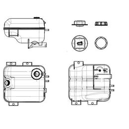 NRF Ausgleichsbeh&auml;lter, K&uuml;hlmittel 455044 f&uuml;r Volvo