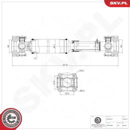 ESEN SKV Gelenkwelle, Achsantrieb 76skv215 f&uuml;r KIA