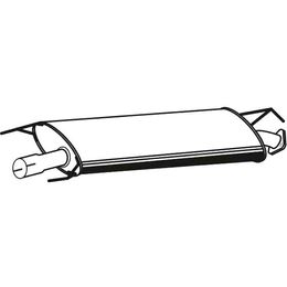 VEGAZ Mittelschalld&auml;mpfer ts478 f&uuml;r TOYOTA