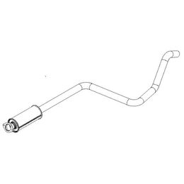 VEGAZ Mittelschalld&auml;mpfer os413 f&uuml;r Opel