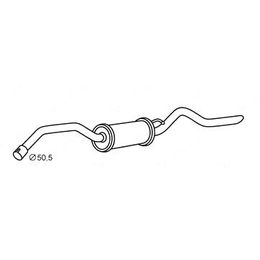 VEGAZ Endschalld&auml;mpfer ms513 f&uuml;r Mercedes