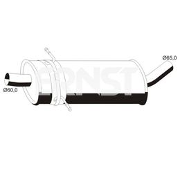 VEGAZ Mittelschalld&auml;mpfer ms421erns mitte f&uuml;r Mercedes