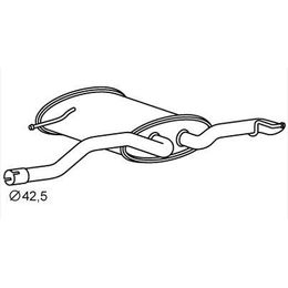 VEGAZ Endschalld&auml;mpfer pgs520 f&uuml;r Peugeot