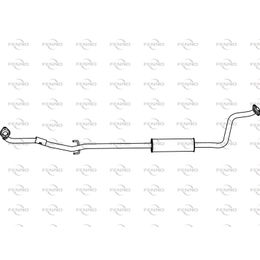 FENNO Mittelschalld&auml;mpfer p6931 f&uuml;r TOYOTA