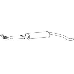 VEGAZ Mittelschalld&auml;mpfer os647 f&uuml;r Opel