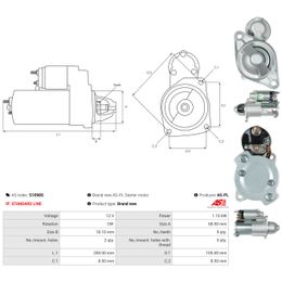 AS-PL Starter s1098s f&uuml;r Opel CHEVROLET Fiat