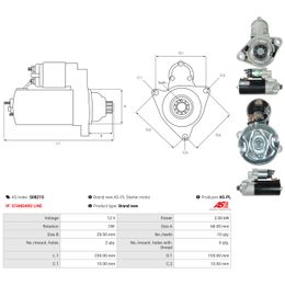 AS-PL Starter s0821s f&uuml;r Porsche