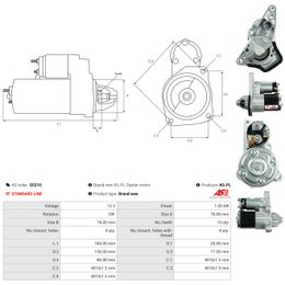 AS-PL Starter s5210 f&uuml;r NISSAN MITSUBISHI