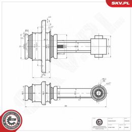 ESEN SKV Lagerung, Motor 75skv034 hinten f&uuml;r KIA
