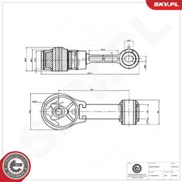 ESEN SKV Lagerung, Motor 75skv123 rechts oben f&uuml;r RENAULT