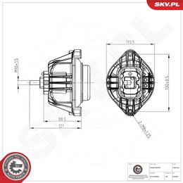 ESEN SKV Lagerung, Motor 75skv247 rechts f&uuml;r BMW
