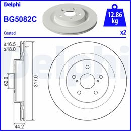DELPHI Bremsscheibe bg5082c 317mm 18mm f&uuml;r LEXUS TOYOTA Suzuki