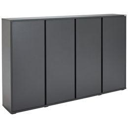 Xora Schuhschrank, Anthrazit, Kunststoff, 18 F&auml;cher, 192.7x120x34 cm, Garderobe, Schuhaufbewahrung, Schuhschr&auml;nke
