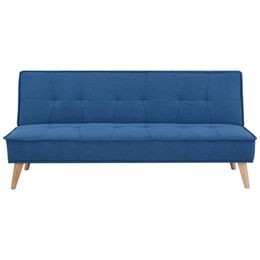 Mid.you Schlafsofa, Blau, Holz, Kiefer, vollmassiv, 3-Sitzer, 181x82x85 cm, Reach, Bsci, Liegefunktion, R&uuml;cken echt, Kinderzimmer & Jugendzimmer, Jugendm&ouml;bel, Jugendsofas