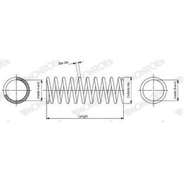 Monroe Fahrwerksfeder OESpectrum SPRINGS SP0413 f&uuml;r Mercedes