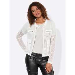 Ajourstrickjacke