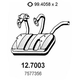 Asso Endschalld&auml;mpfer 127003 f&uuml;r Fiat