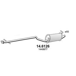 Asso Mittelschalld&auml;mpfer 146126 f&uuml;r Ford