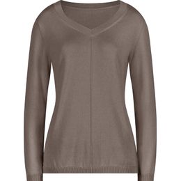V-Ausschnitt-Pullover