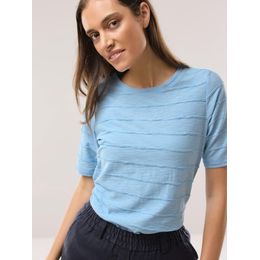 Walbusch Baumwollshirt Streifenstruktur