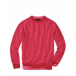 Mey & Edlich Mey & Edlich Herren Linienwerk-Pullover Rot 80 % Wolle, 20 % Polyamid