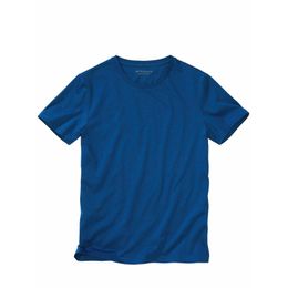 Mey & Edlich Mey & Edlich Herren Glanzleistung-Shirt Blau 100 % Baumwolle