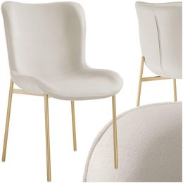TecTake&reg; Polsterstuhl, ergonomische Form mit hoher R&uuml;ckenlehne, bodenschonende Kunststoffkappen, 54 x 62 x 90 cm