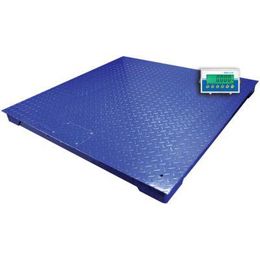 W&auml;gebr&uuml;cke Adam PT-312, W&auml;gebereich 1000 g-3000 kg, mit AE403 Display, B 1200 x T 1200 x H 100 mm, Stahl, blau