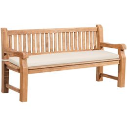 CLP Gartenbank wetterfest Daxon, inklusive Sitzkissen, 2 bis 4 Sitzer, Teakholz robust und pflegeleicht, f&uuml;r Terrasse und Balkon